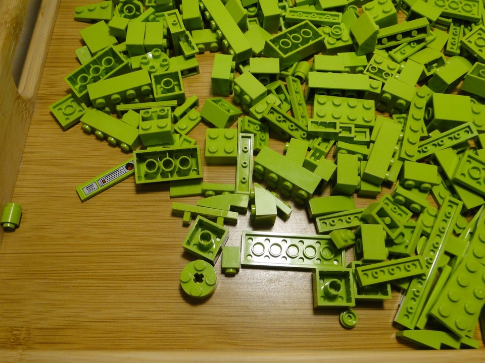 Lego Lime Green Bright Green Mixed Parts Pieces Bricks Plates Lot | eBay