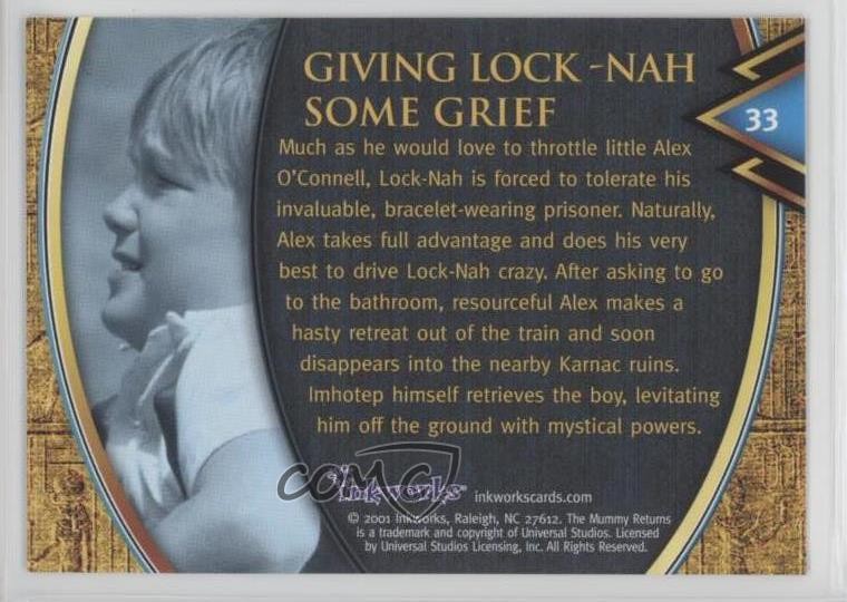 2001 Inkworks The Mummy Returns Giving Lock-Nah Some Grief #33 1i8 | eBay