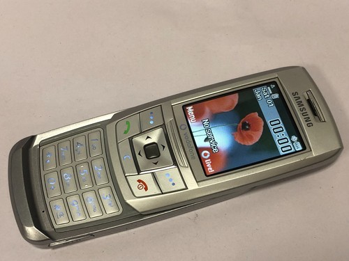 Samsung SGH-E250 Silver (Unlocked) Mobile Phone Slider Fully Working ...