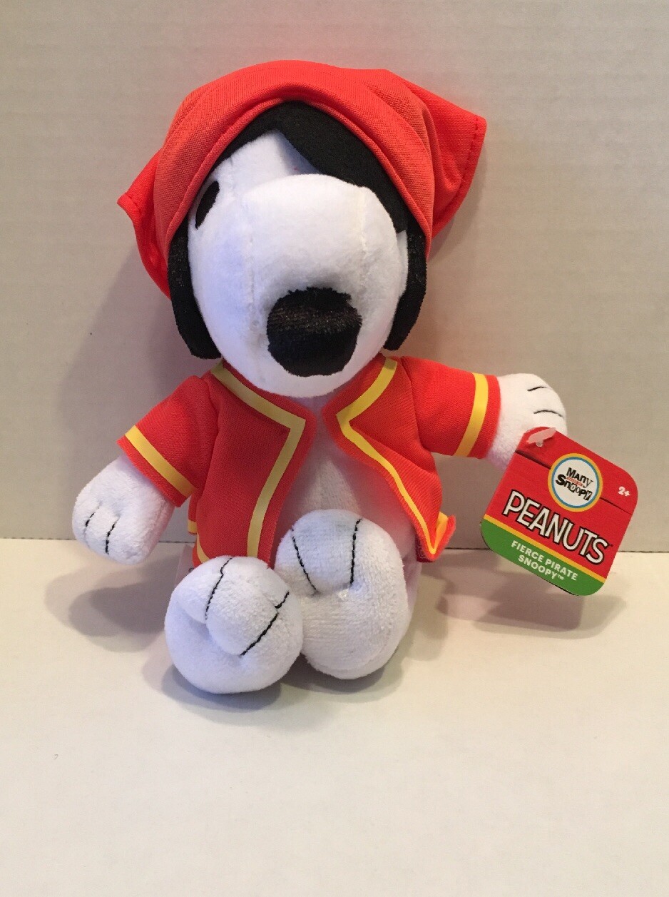 Peanuts Fierce Pirate Snoopy Plush Stuffed Animal Many Faces of Snoopy ...