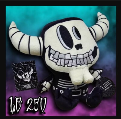 Mischief Toys Gastley Skeleton Plush & Pin Bundle Sold Out LE 250 | eBay