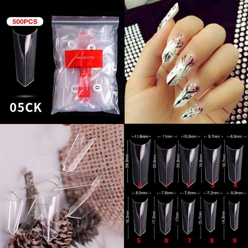 Squarely Rounded Acrylic Nails