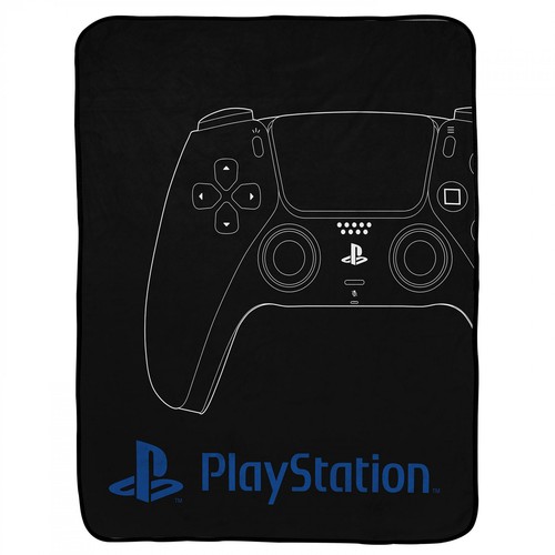 PlayStation PS5 Controller Silk Touch 46x60 Throw Blanket Black | eBay