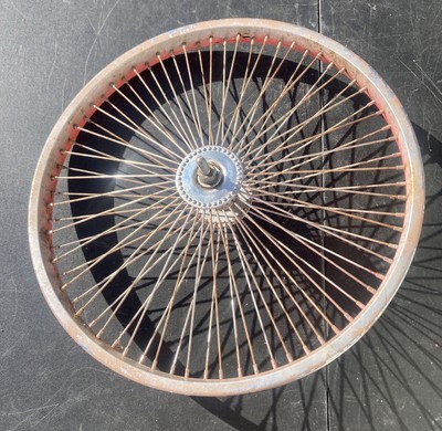 VINTAGE LOWRIDER 20" STEEL FRONT WHEEL 72 SPOKE 14G UCP 3/8 AXLE Chrome ...