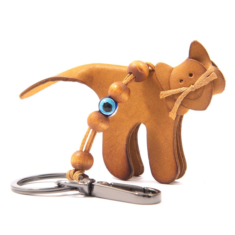 Leather Elephant Keychain, Charm for Women's Purse & Bags | Handmade ...