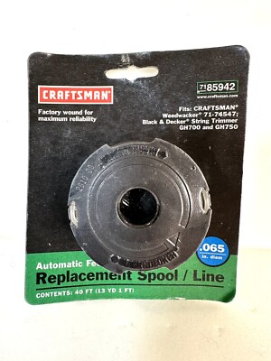 Craftsman Automatic Feed Spool Replacement - .065 In. Diam 71-85942 ...