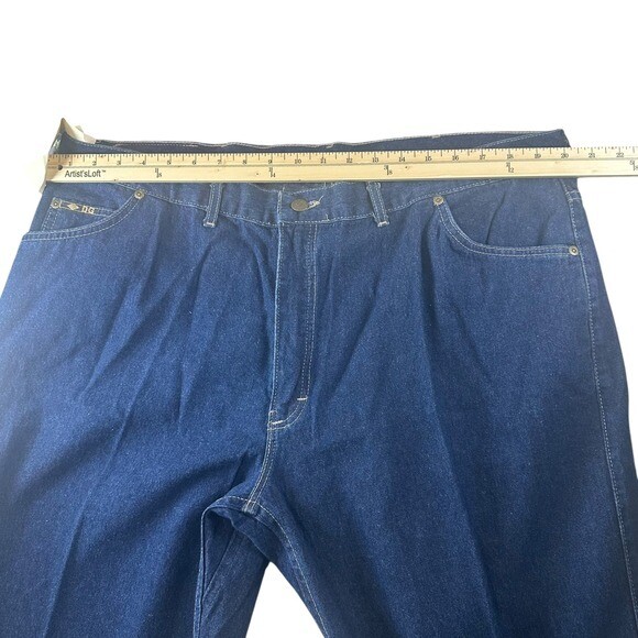 Diamond Gusset Vintage Mens Full Cut Industrial Blue Jeans Made In USA ...