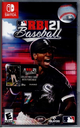 R.B.I Baseball 21 Switch New with Collectible Card Create Your Player ...
