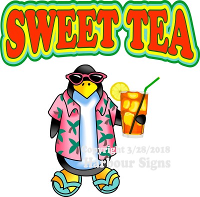Sweet Tea DECAL (Choose Your Size) Food Truck Concession Vinyl Sticker ...
