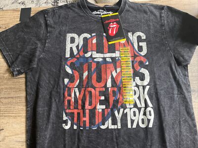 The Rolling Stones Hyde Park July 5th 1969 Graphic Band T-Shirt Men’s ...