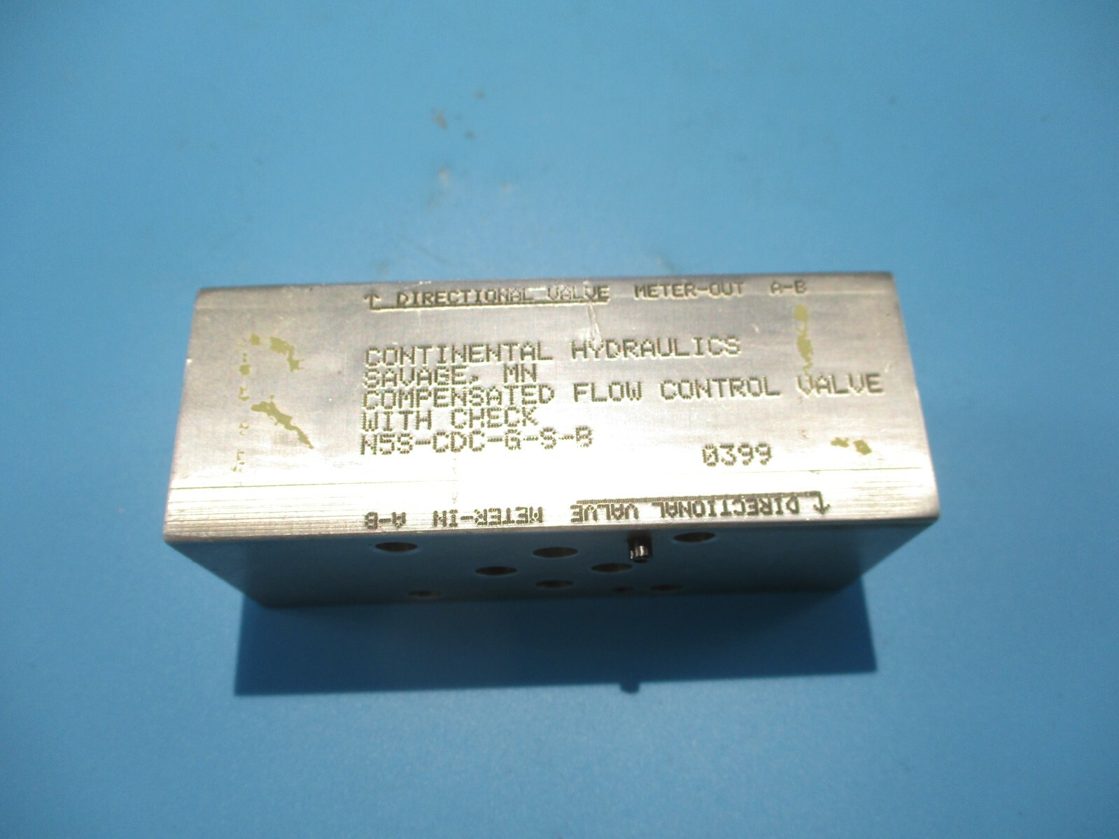 NEW CONTINENTAL HYDRAULICS N5S-CDC-G-S-B COMPENSATED FLOW CONTROL VALVE ...