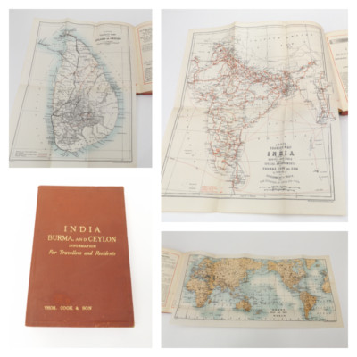 1912 INDIA BURMA and CEYLON Information for Travellers and Residents ...