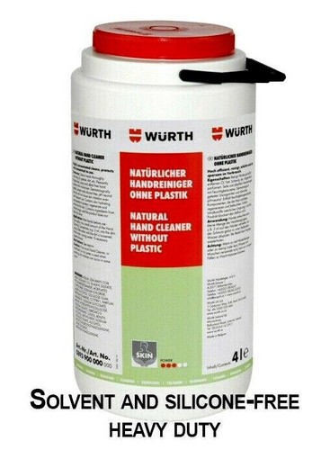 WURTH NATURAL HEAVY DUTY HAND CLEANER DEGREASER 4LTR (Solvent and ...