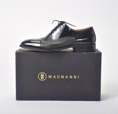 Magnanni Mauricio Black Tuxedo Shoe Patent Leather Size US-10M / EU 43. ...