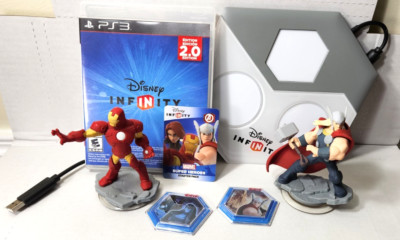 PS3 Disney Infinity 2.0 Marvel Avengers (Game CD, Base, 2 Figs, 2 Discs ...