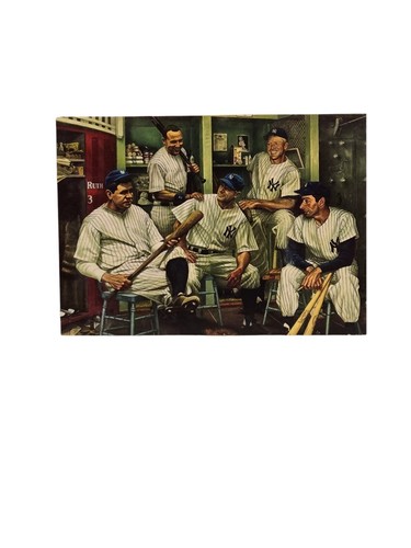 New York Yankees Legends Card - Ruth~Gehrig~Jeter~Mantle and DiMaggio ...