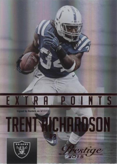 2015 Panini Prestige - Trent Richardson #173 Extra Points Red for sale ...
