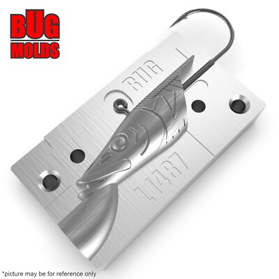 FishingSinkerMold AluminiumFishing Mold Lure making Lead Molds Jig ...