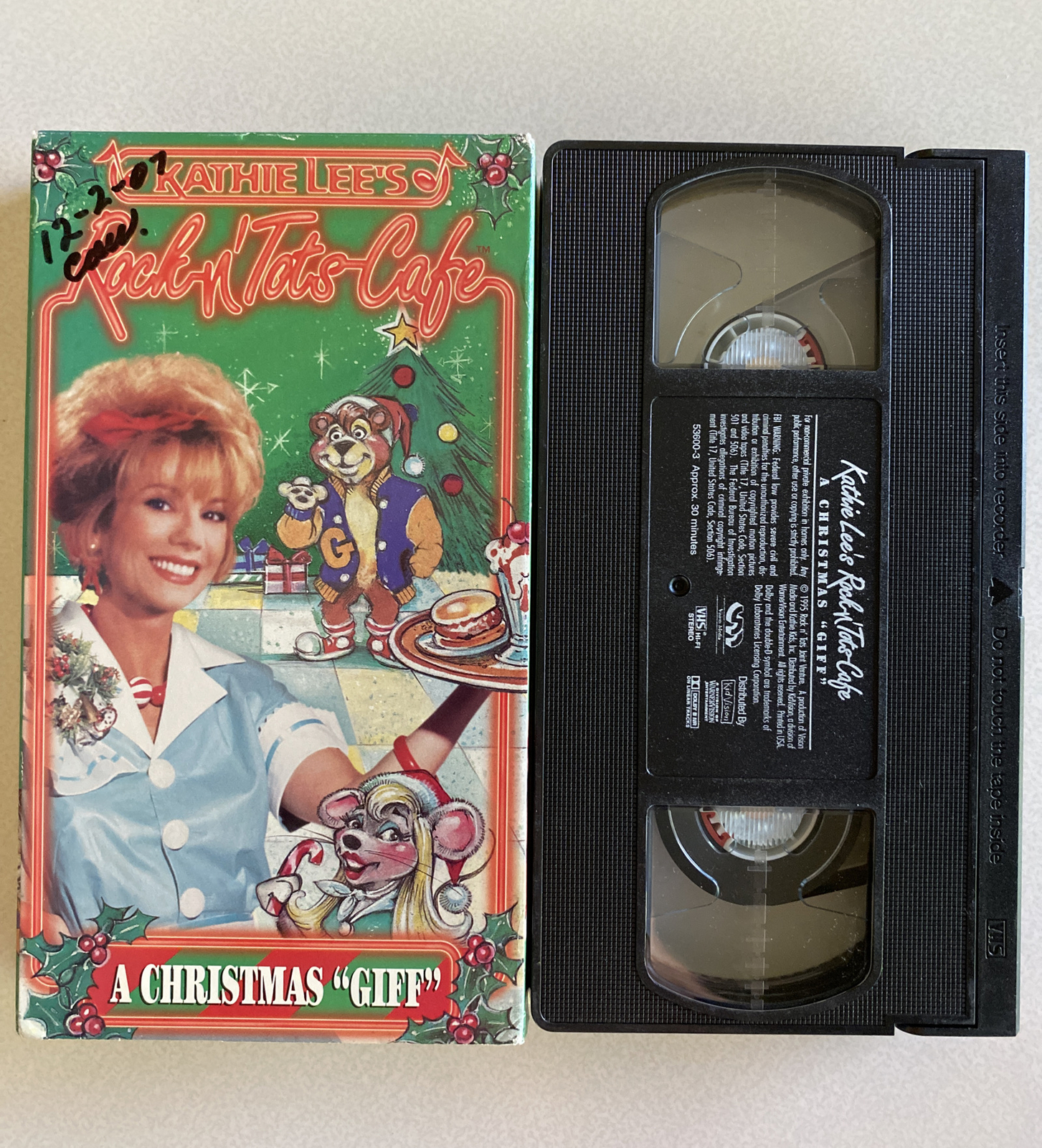 1995 VHS Tape Kathie Lee's Rock n' Tots Cafe A Christmas Gift Cartoon ...