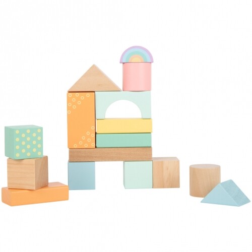 Wooden Building Blocks Pastel | eBay Australia
