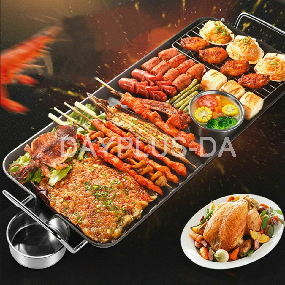 Electric Teppanyaki Grill Table Hot Plate Non-stick Plate Bbq Griddle ...