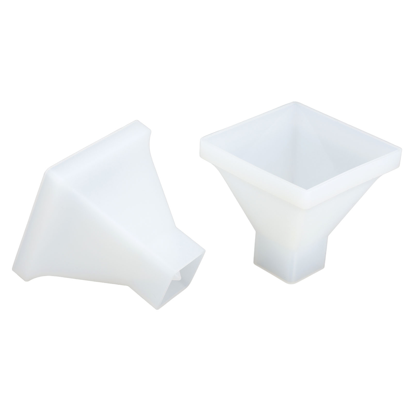2pcs Pyramid Molds DIY Crystal Epoxy Mould Pyramid Silicone Epoxy Resin ...