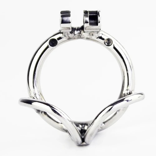 Stainless Steel Male Chastity Devic Cage with Scrotum Ring Peni Lock ...