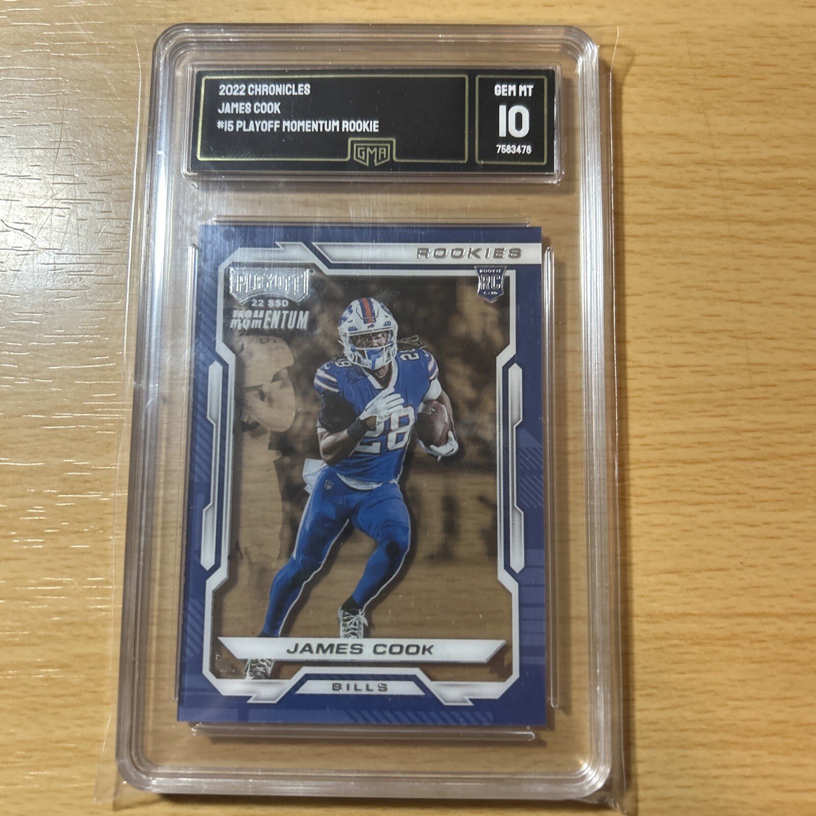 2022 Panini Chronicles - Playoff Momentum Rookies James Cook #PMR-15 ...