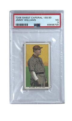 Jimmy Williams 1909 T206 Sweet Caporal 150/30 PSA 3 Baseball Card | eBay