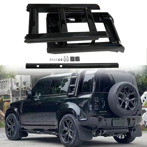 Side Roof Rack Liftable Access Ladder Fit For LR Defender 110 2020-2025 ...
