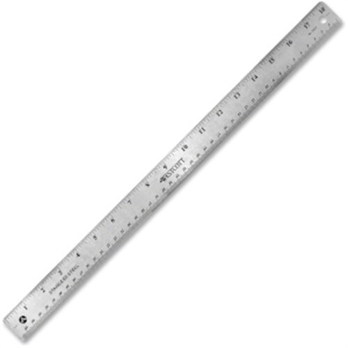 Westcott Stainless Steel Office Ruler With Non Slip Cork Base, 18 ...