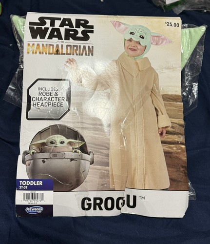 Toddler Child's Size 2T-3T Star Wars GROGU Halloween Costume Robe ...