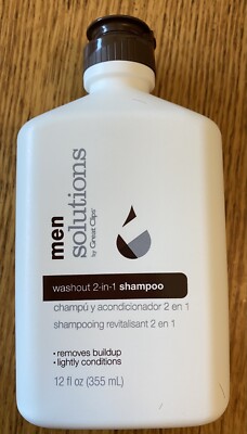 Great Clips Men Solutions Washout 2 in 1 Shampoo Removes Buildup 12 fl ...