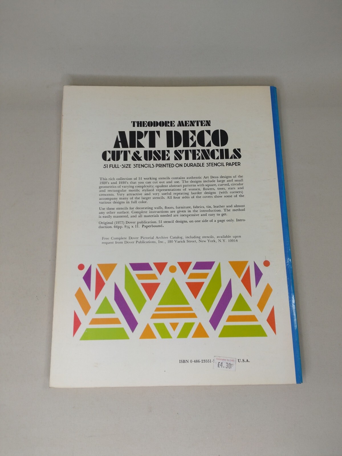 Art Deco Cut & Use Stencils: 181 by Menten, Theodore Book The Cheap ...