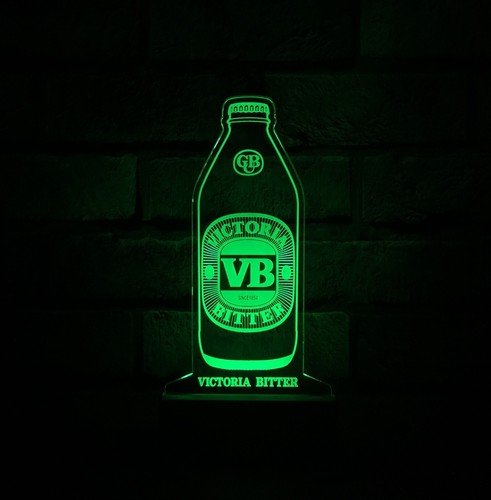 VB Bottle LED Sign,Bar,Mancave,Led,Remote Control, Acrylic | eBay Australia