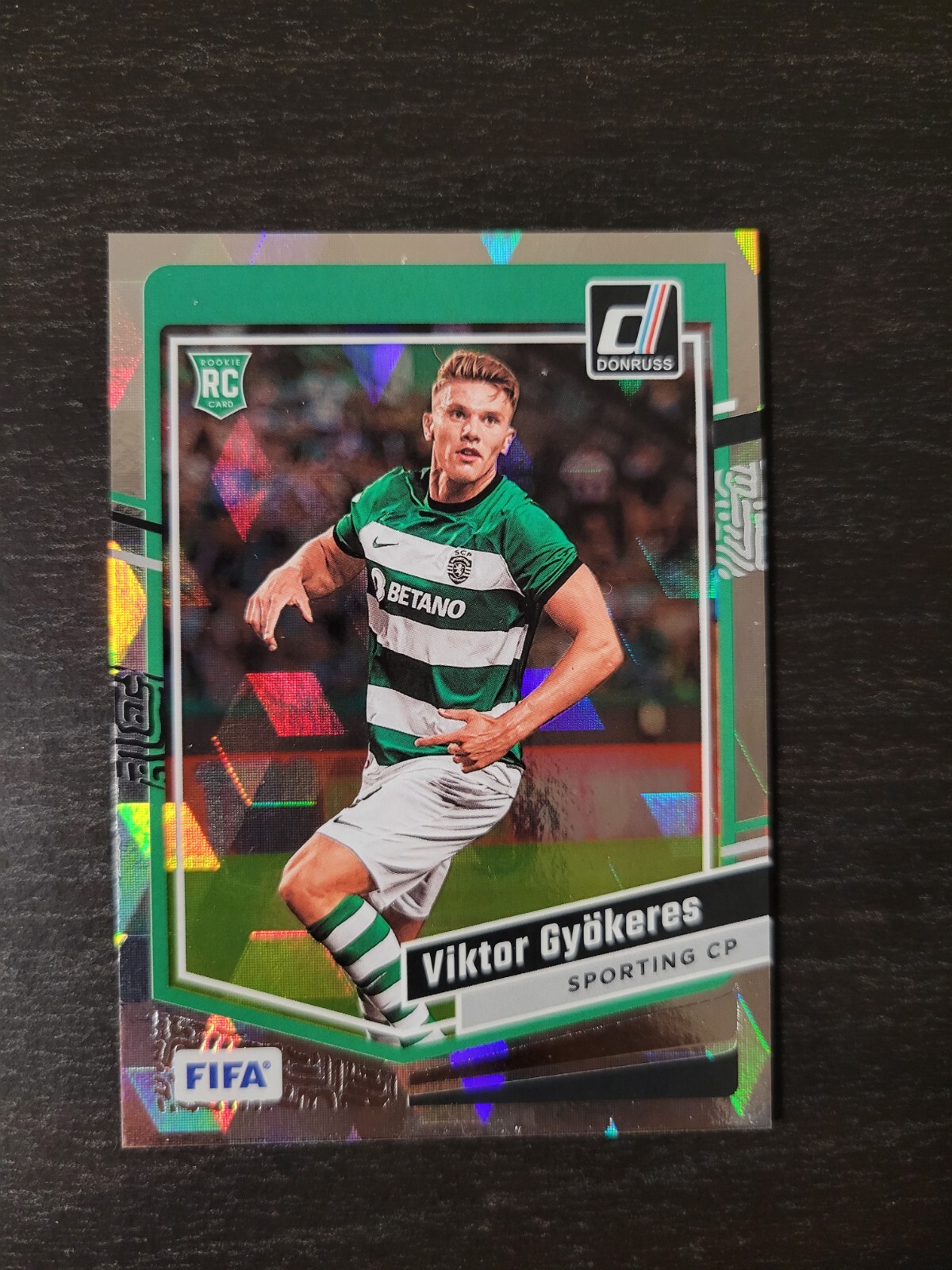 2023-24 Panini Donruss FIFA Soccer Viktor Gyokeres Silver Cubic Rookie ...