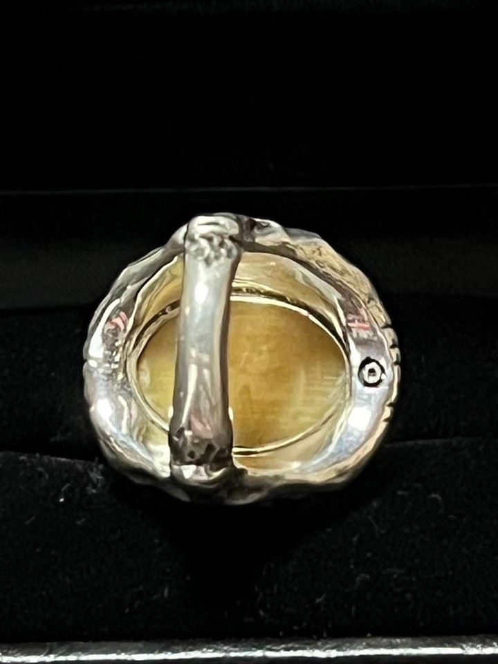 Alex Streeter Baltic Amber Star Gold Heart Ring 15 US Used From Japan ...