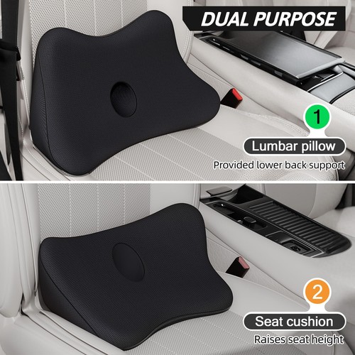 Lumbar Support Pillow for Car, Lower Back Support Pillow for Sciatica ...