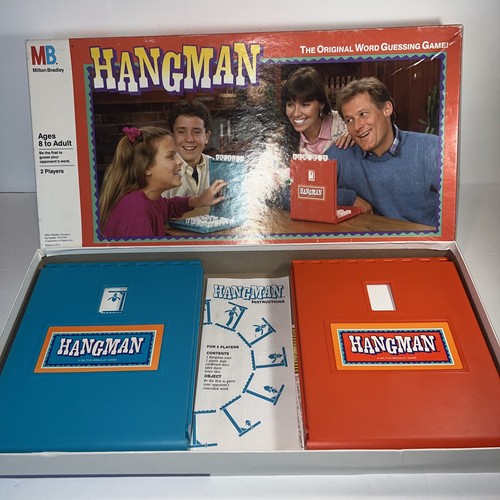 Vintage Hangman Board Game 1988 Milton Bradley - EXCELLENT Condition | eBay
