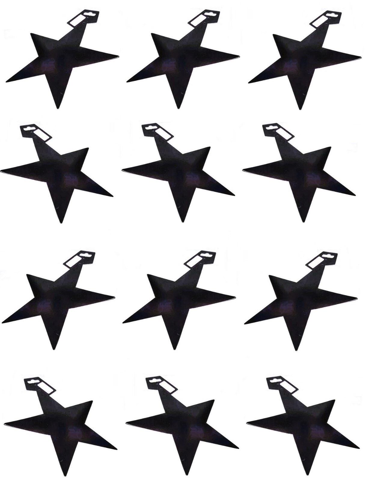 12 pieces Black 9 inch Star Cutouts #55838-BL, Black Star Cutouts ...