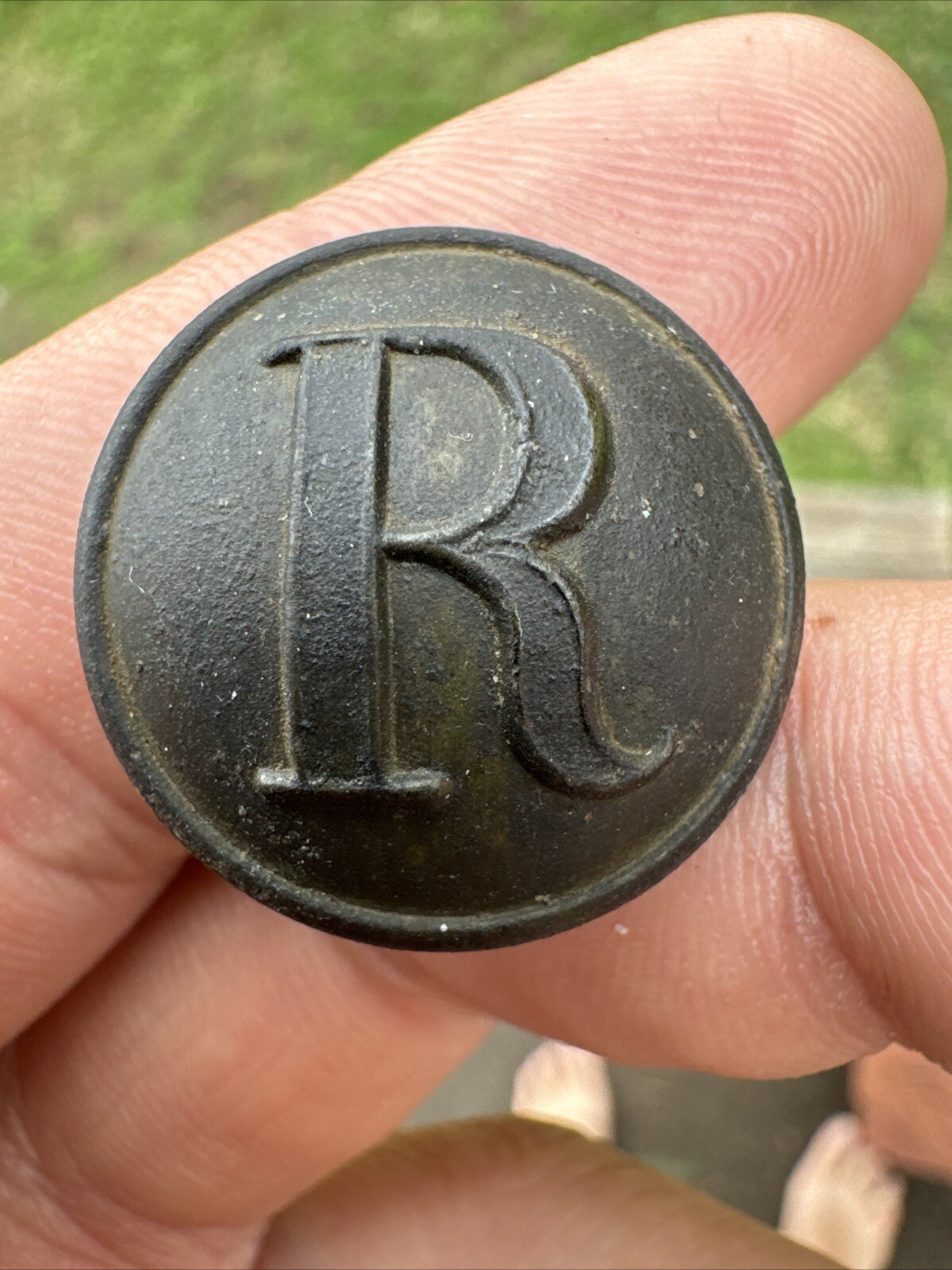 Confederate Rifleman’s Button Block R Ht&b Manchester Charleston S.C ...