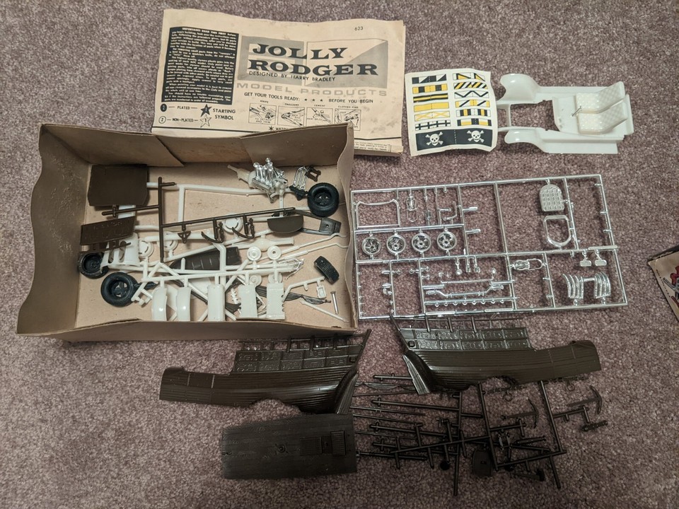Vintage MPC Jolly Rodger Harry Bradley Show Rod Model 1/25 Scale Model ...