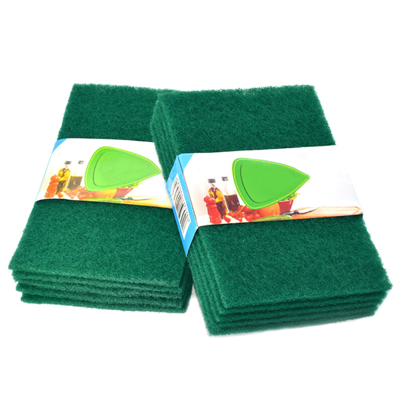 5pcs scouring pads cleaning cloth dish towel green home scour scrub set ...