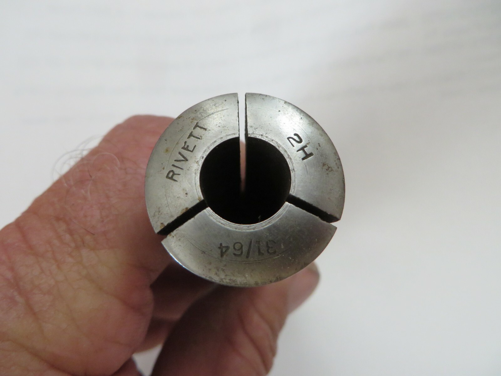 RIVETT 2H LATHE COLLET 31/64" Vintage Shop Tool Metal Manufacturing ...