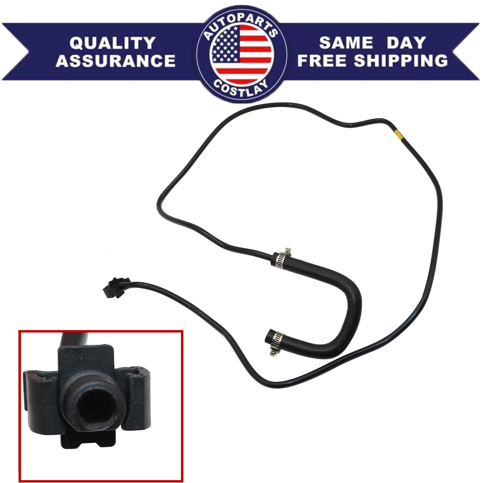 New Radiator Coolant Recovery Tank Overflow Hose Fit for Ford 2013-2020 ...