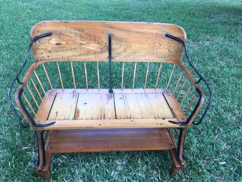Vintage Genuine Amish carriage Buggy Buckboard Bench Seat | eBay