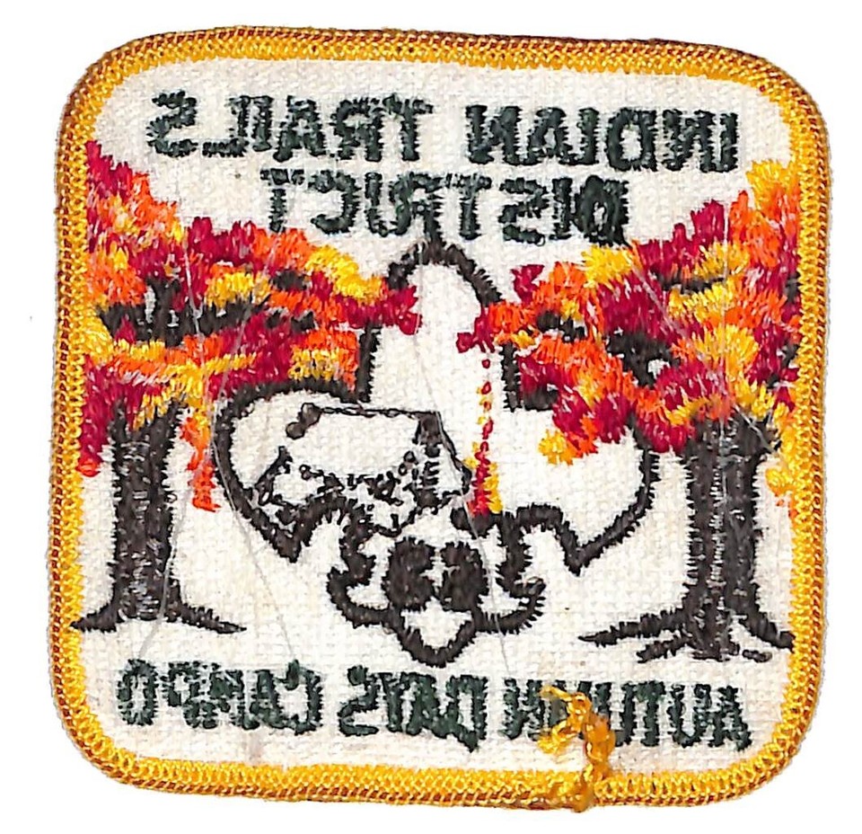 Boy Scouts BSA 1968 Indian Trails Autumn Days Compo Trees Patch Scarce ...