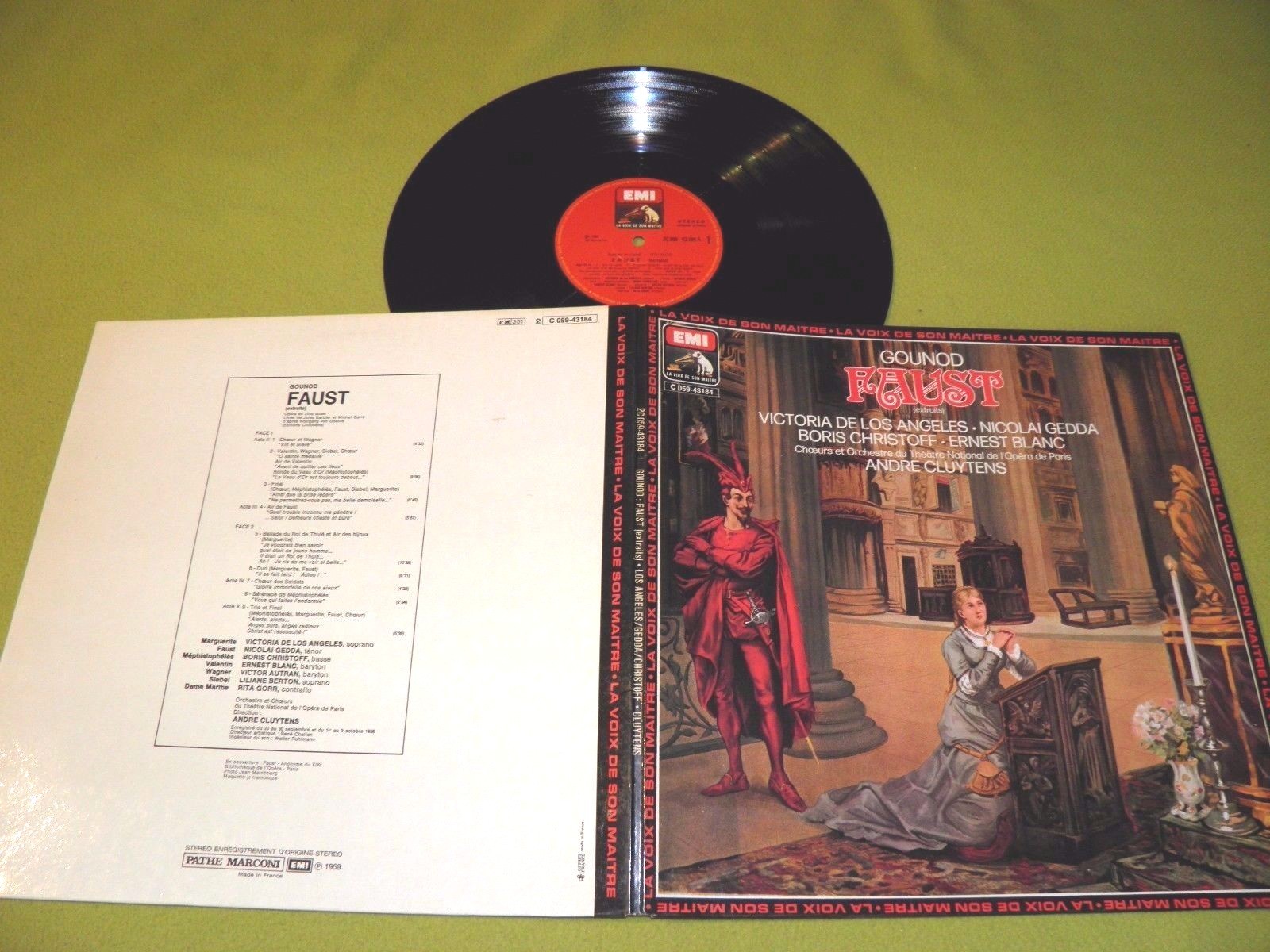 Gounod - Faust / Cluytens / Gedda / RARE France EMI DELUXE STEREO LP ...