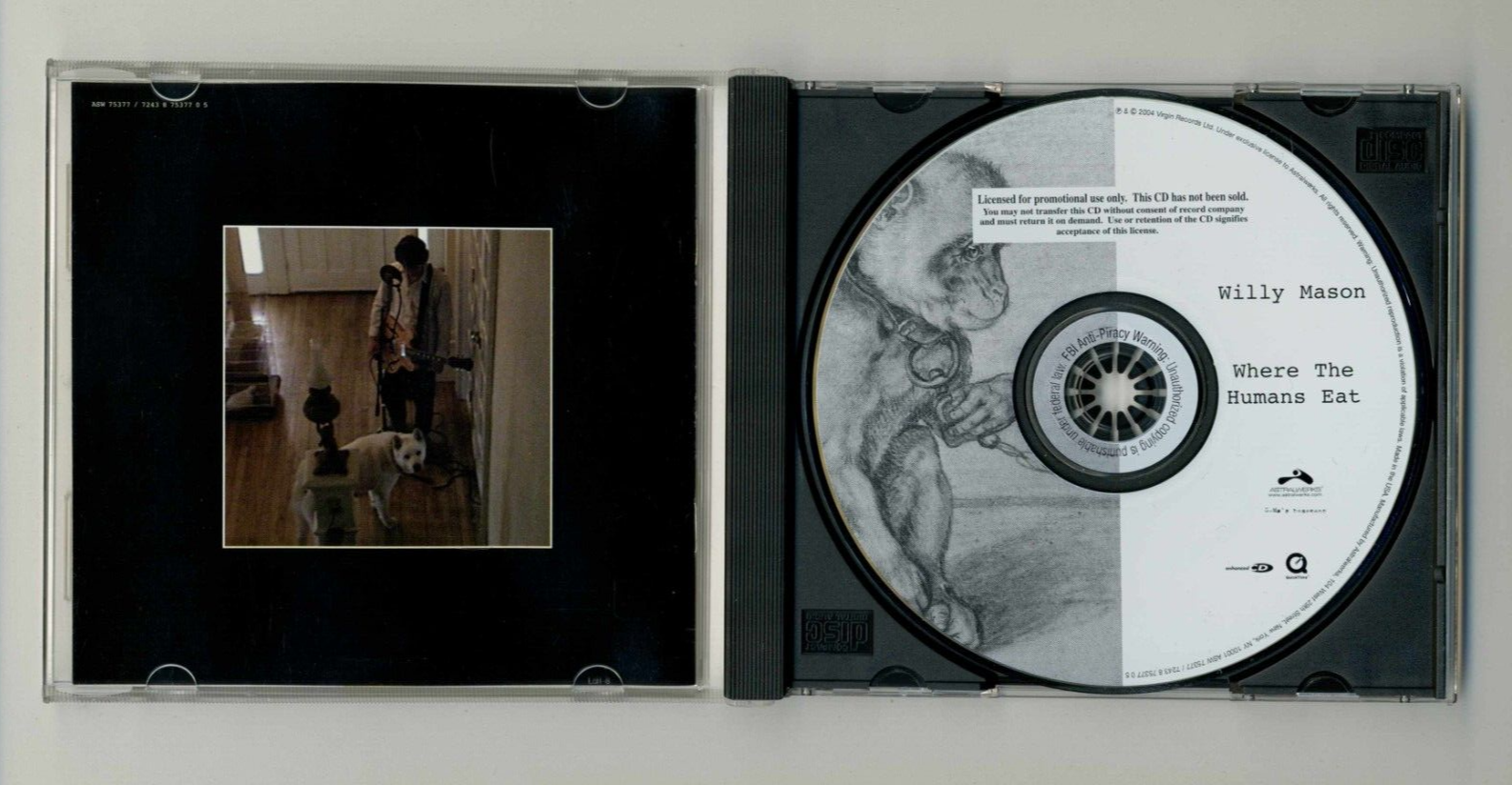 WILLY MASON - WHERE THE HUMANS EAT / PROMO CD / 2004 ASTRALWERKS ASW ...