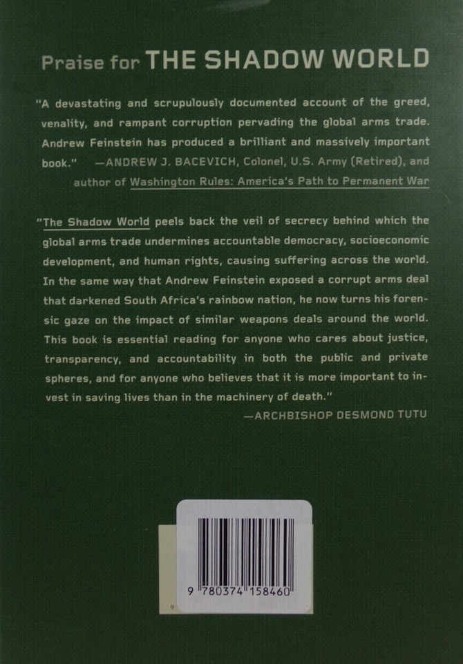 The Shadow World : Inside the Global Arms Trade by Andrew Feinstein ...